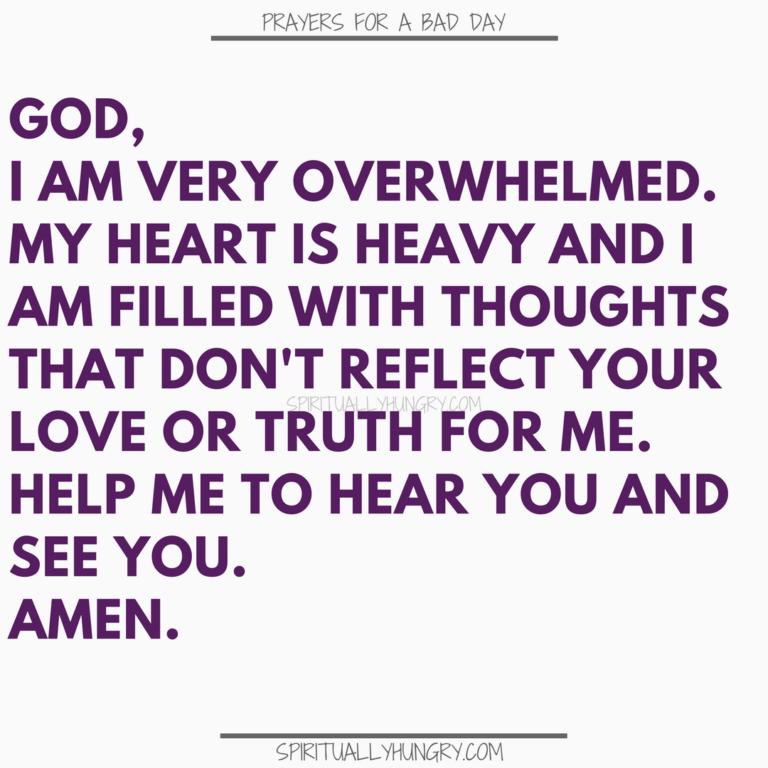 30 Prayers To Say On A Bad Day - Spiritually Hungry