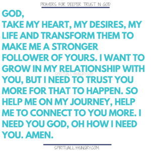 21 Short Prayers For Trusting God - Spiritually Hungry