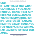 21 Short Prayers For Trusting God - Spiritually Hungry