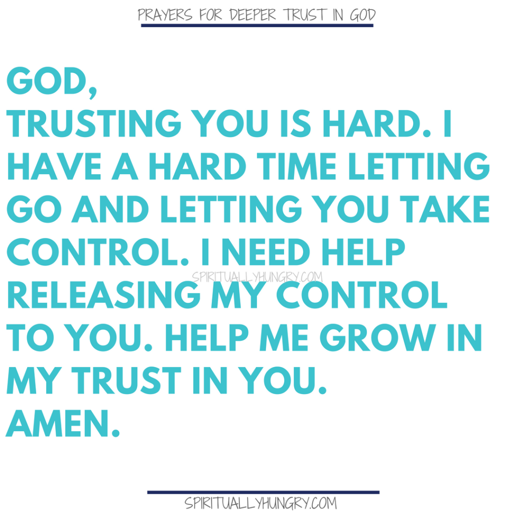 21 Short Prayers For Trusting God - Spiritually Hungry