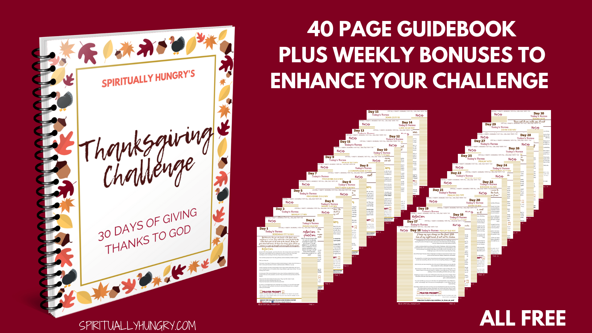 November Challenge: 30 Days of Thanks - Spiritually Hungry