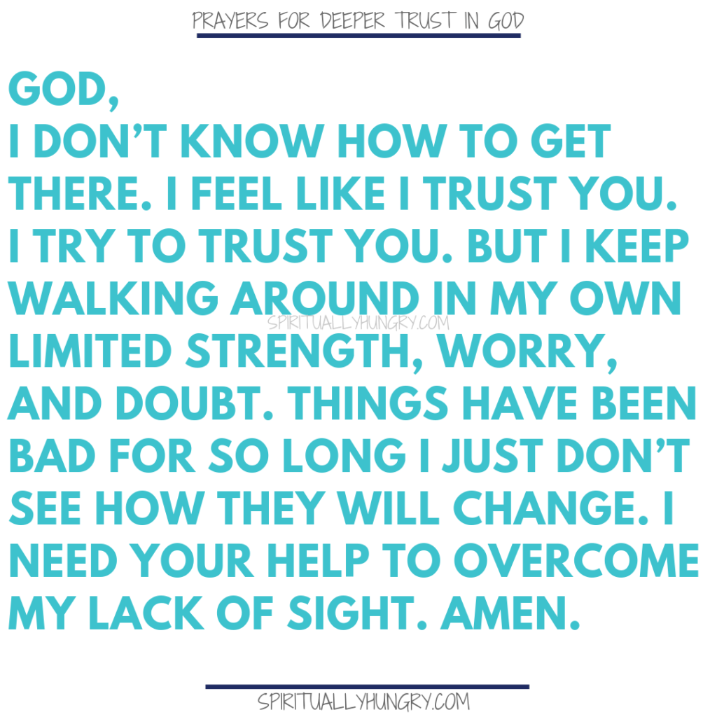 21 Short Prayers For Trusting God - Spiritually Hungry
