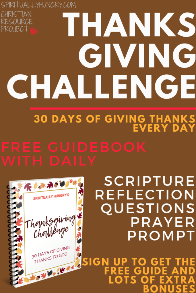 November Challenge: 30 Days of Thanks - Spiritually Hungry