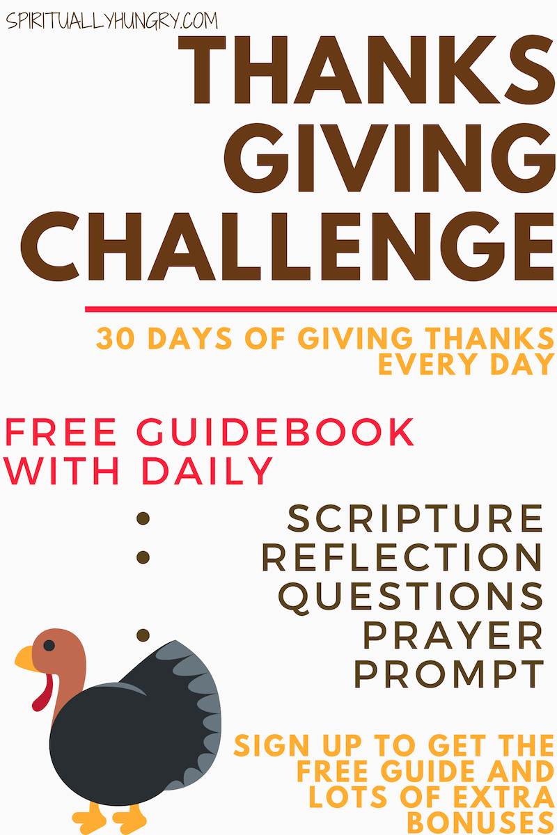November Challenge: 30 Days of Thanks - Spiritually Hungry