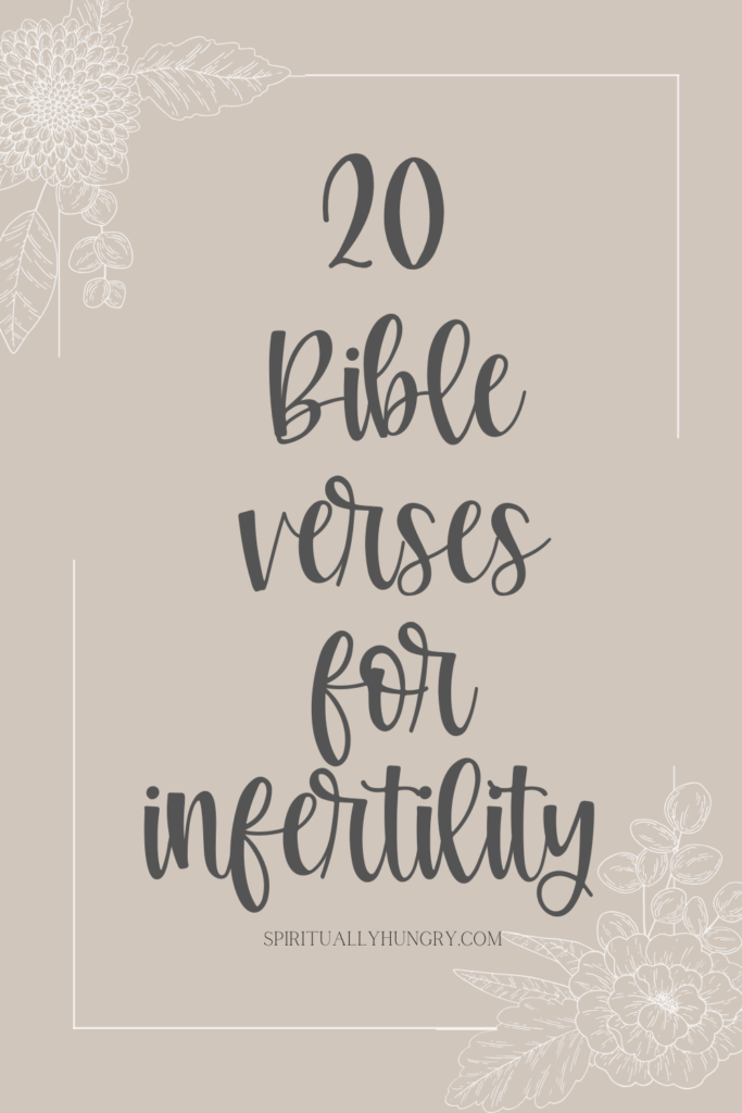 Bible Verses For Infertility - Spiritually Hungry