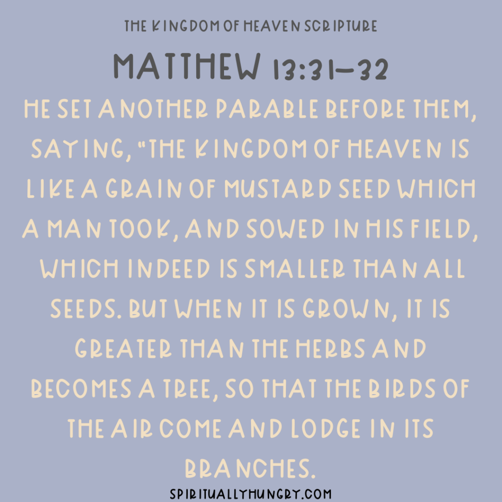 The Kingdom Of Heaven Bible Verses - Spiritually Hungry