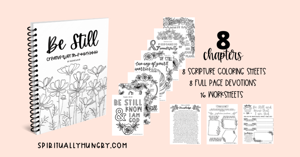 Be Still Coloring and Devotion Book - Spiritually Hungry